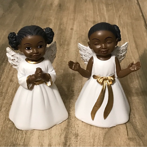 Holiday | Africanamerican Cherub Figurine Set | Poshmark